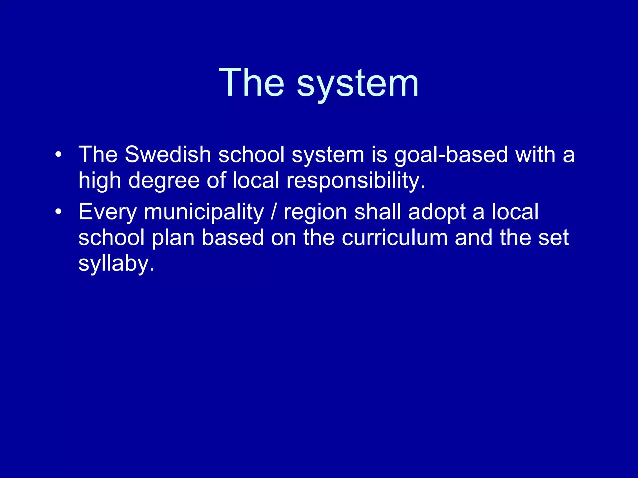 Educational System In Sweden | PPT