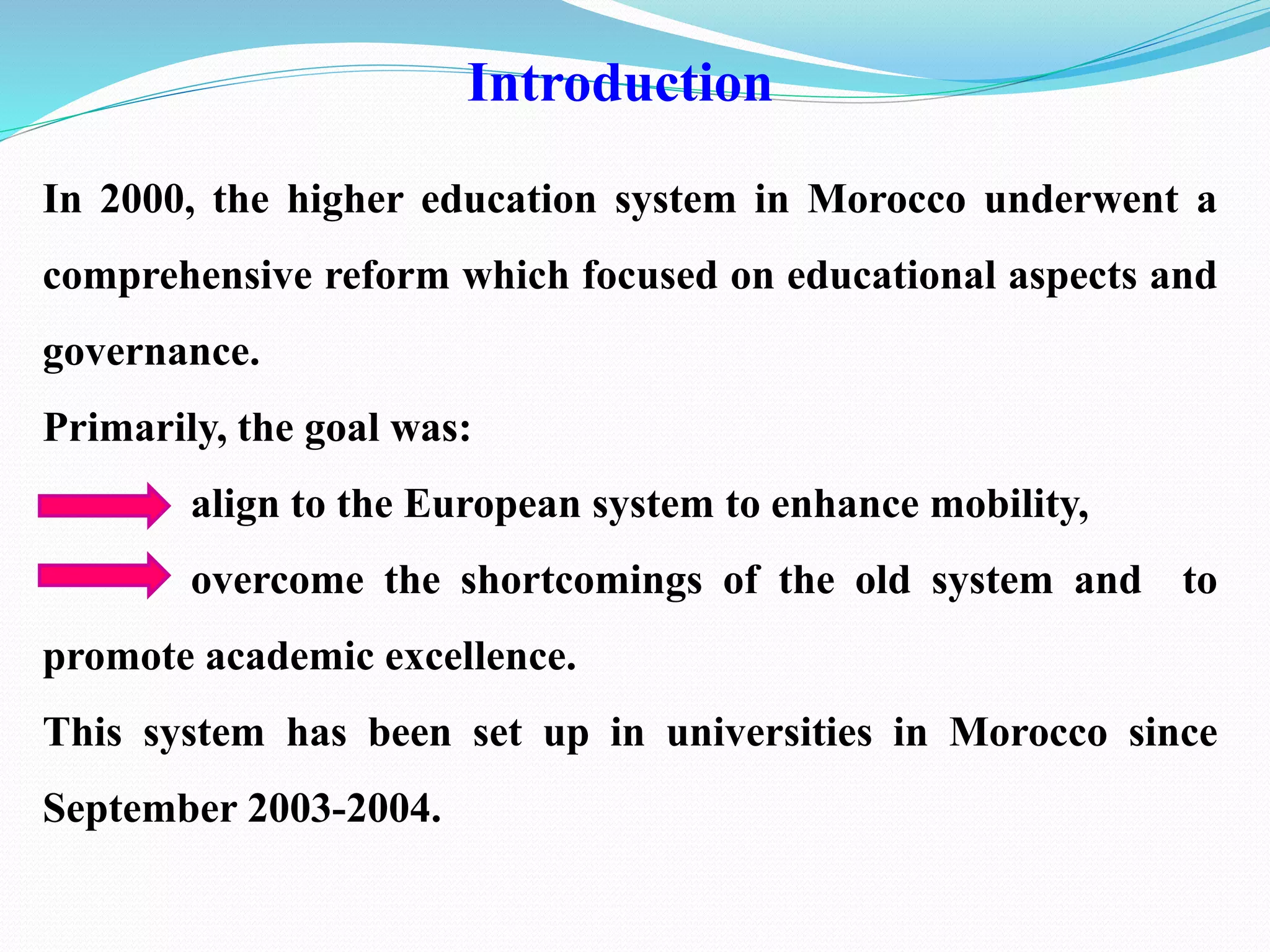 Educational system lmd's bachelor’s, master’s and doctorate | PPT