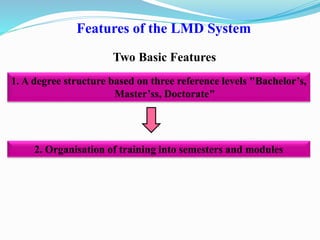 Educational system lmd's bachelor’s, master’s and doctorate | PPT