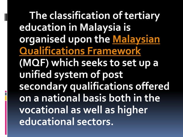 Educational system malaysia | PPTX | Postgraduate Education | College ...