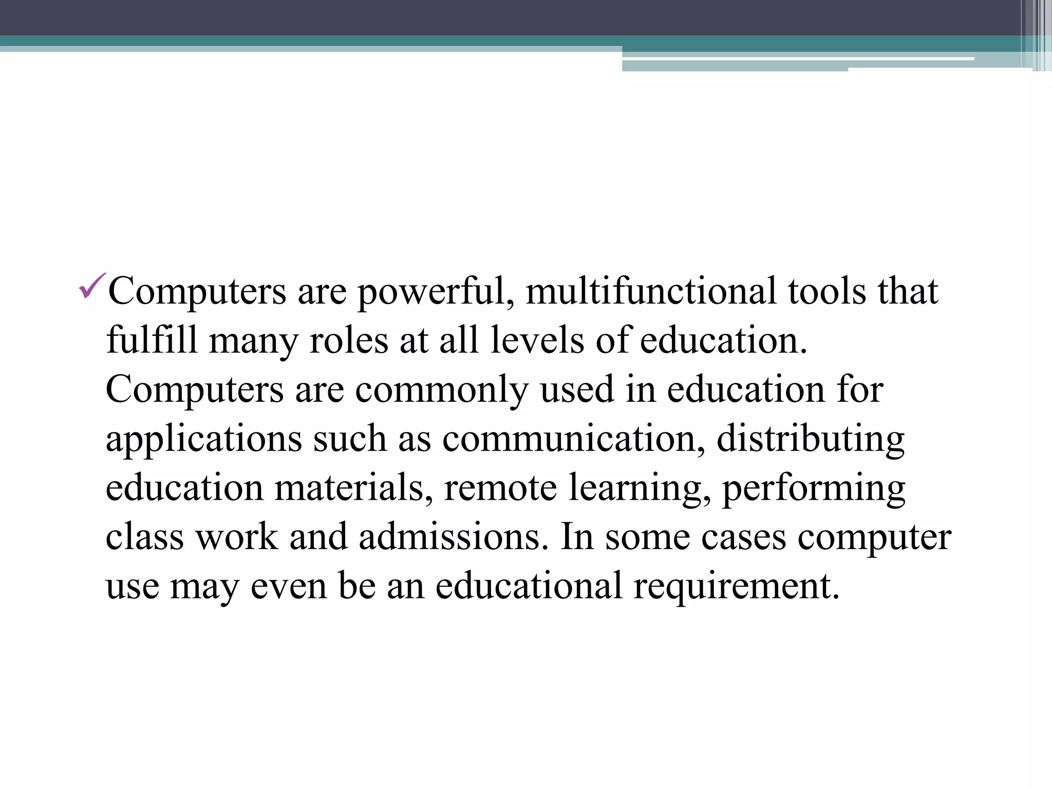 Role of Educational technology | PPTX