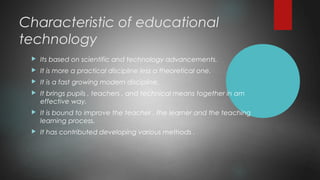 EDUCATIONAL TECHNOLOGY| by Dr. Santosh Sharma | ODP | Education