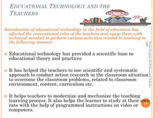 Educational technology presenting the art of teaching in | PDF