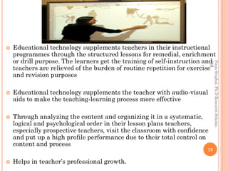Educational technology presenting the art of teaching in | PDF