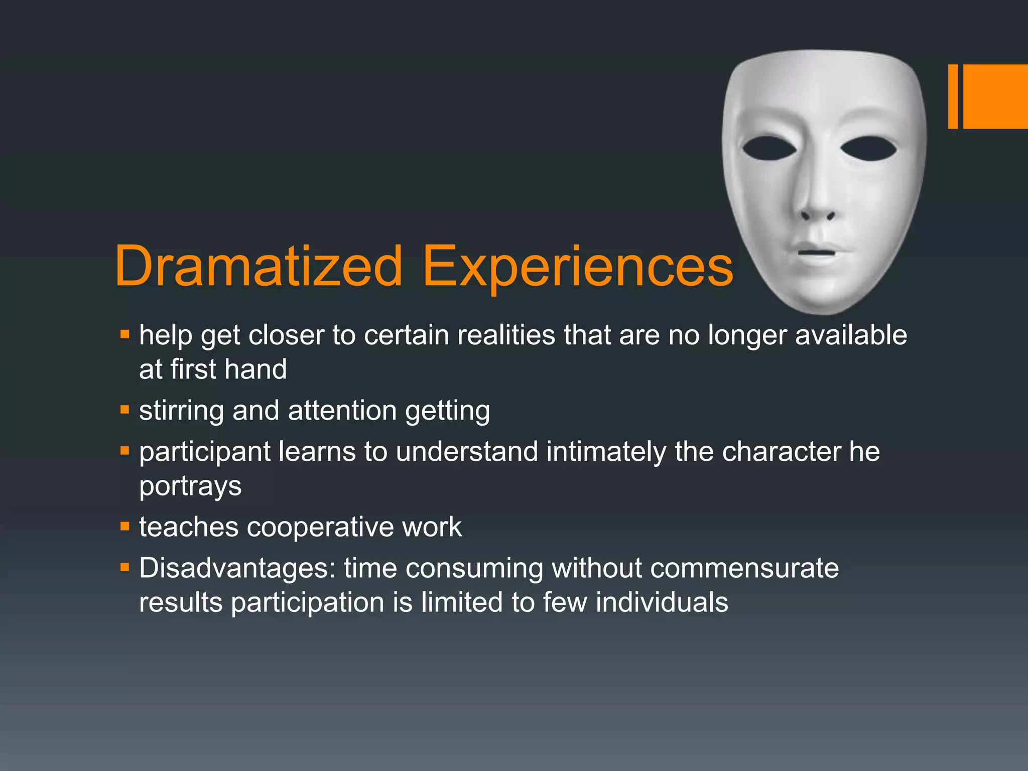 The Cone of Experience | PPTX | Education