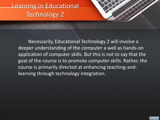 Educational technology 2 | PPTX