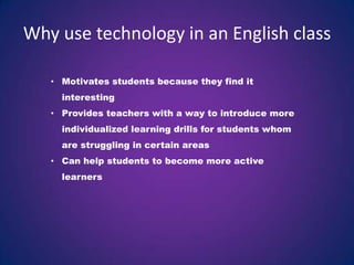 Educational technology and english | PPTX