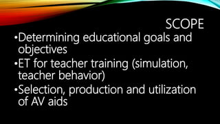 Educational technology and tv radio simulation | PPT