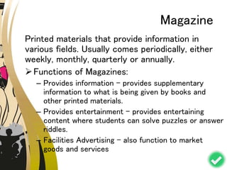 Educational technology chapter 7 printed media | PPTX