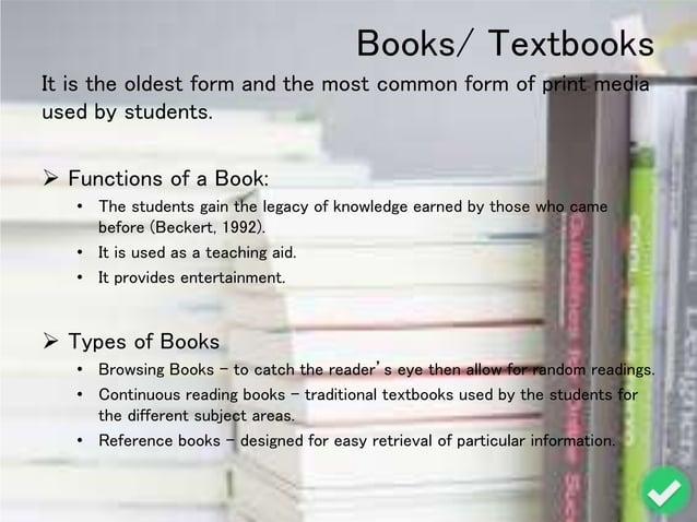 Educational technology chapter 7 printed media | PPTX