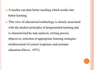 Educational technology for software approach | PPTX