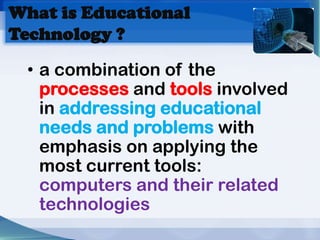 Educational Technology II Chapter 1 | PPT