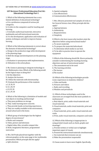 Educational technology part 1 | PDF