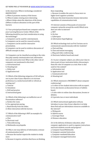 Educational technology part 2 | PDF