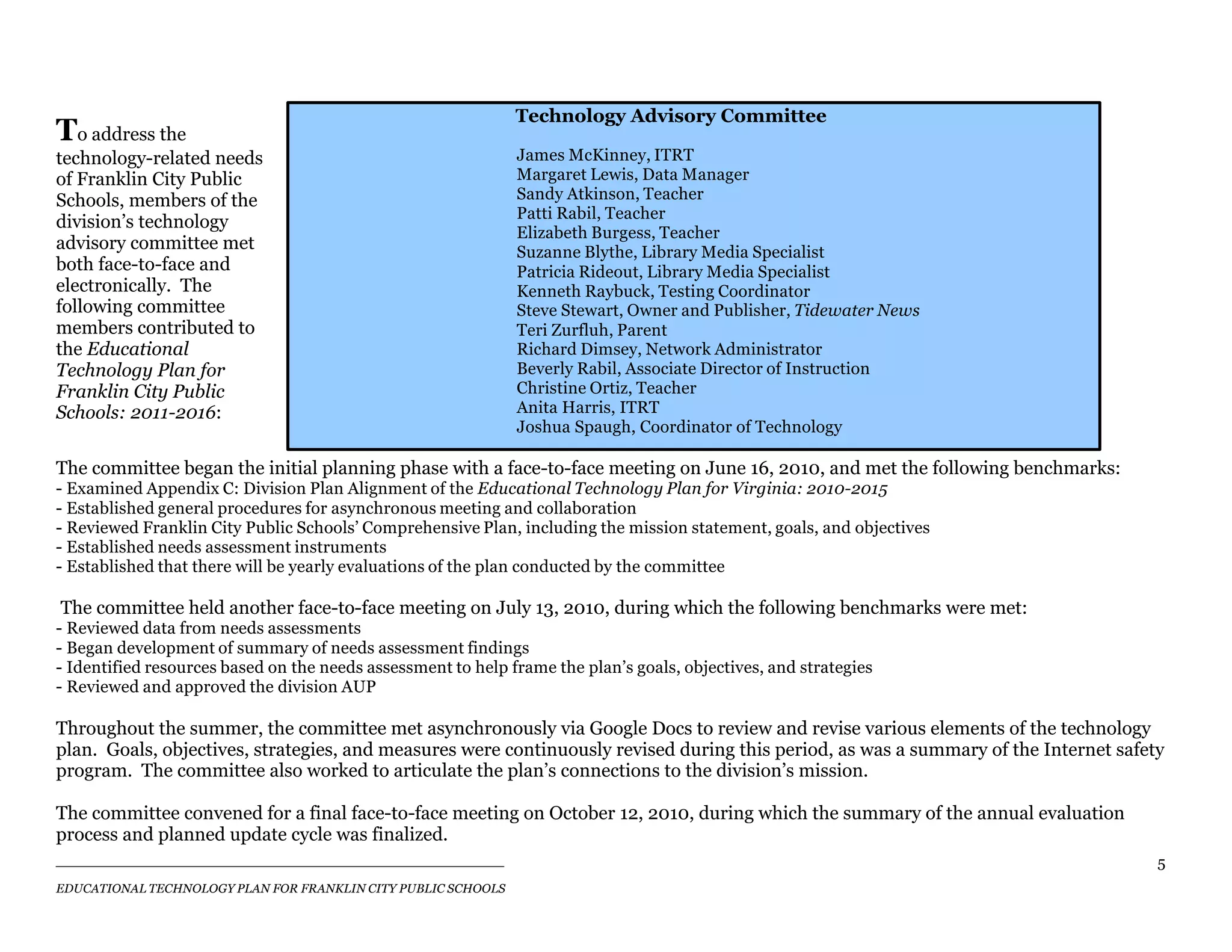 Educational Technology Plan | PDF