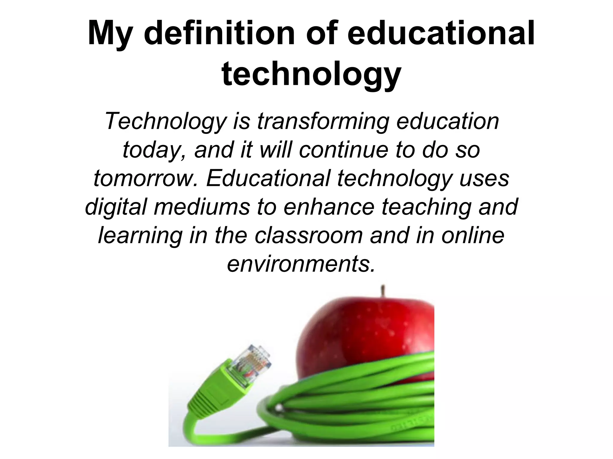 Educational technology ppt | PPT