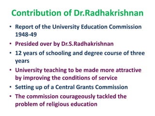Educational thoughts of Dr..S.Radhakrishnan | PPTX