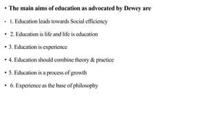 educational thoughts of john dewey. Slideshow | PPTX