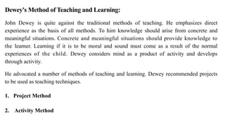 educational thoughts of john dewey. Slideshow | PPTX | Education