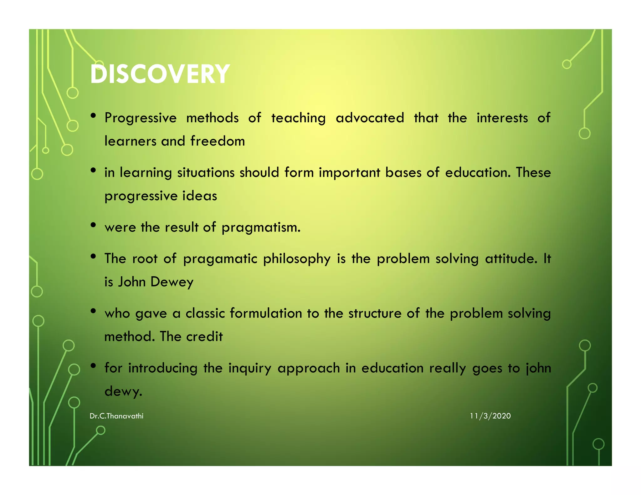 Educational Thoughts of John Dewy - Dr.C.Thanavathi | PDF