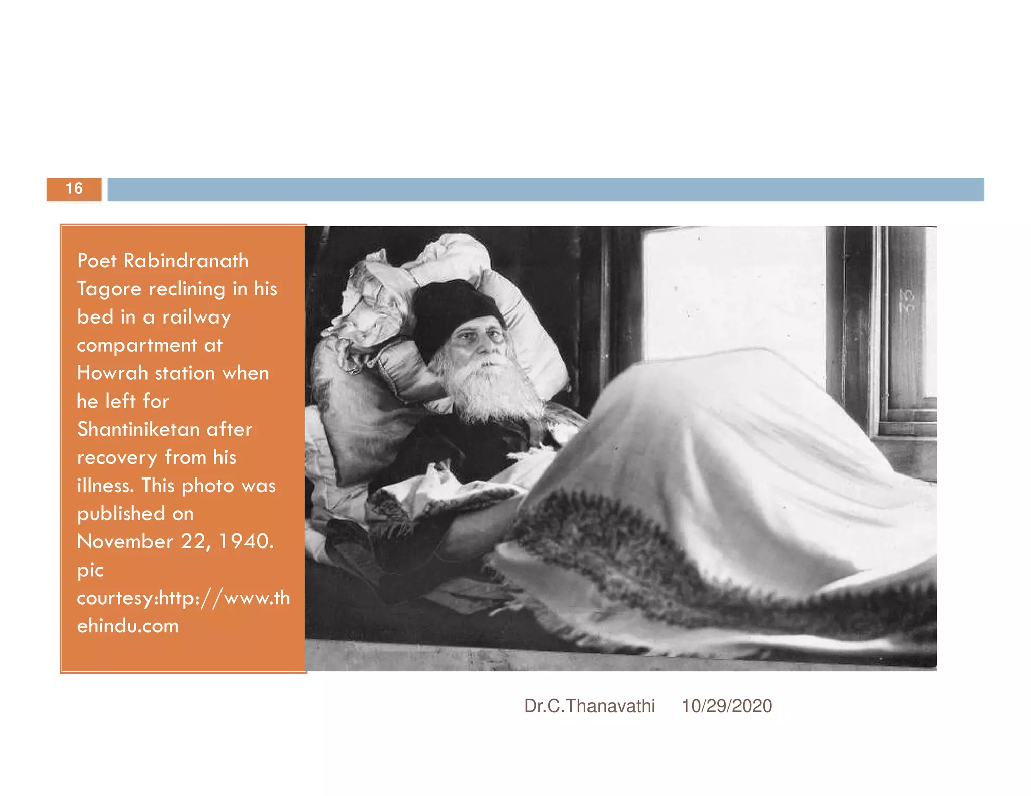 Educational Thoughts of Rabindranath Tagore Dr.C.Thanavathi | PPT