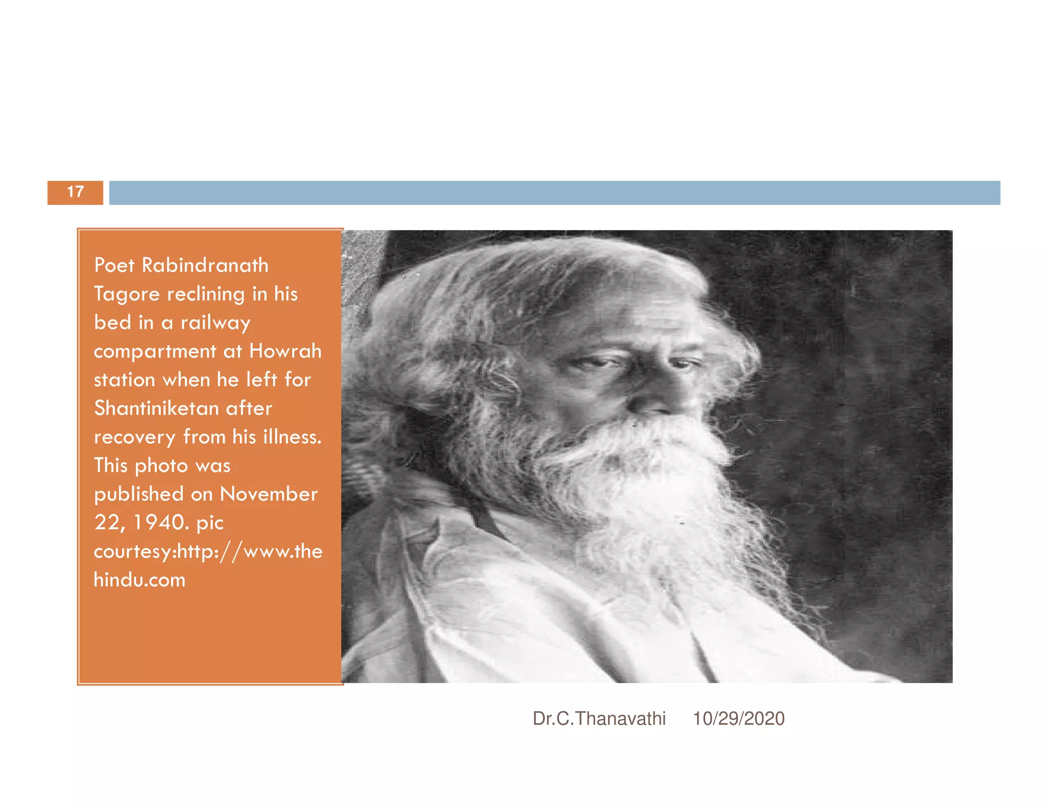 Educational Thoughts of Rabindranath Tagore Dr.C.Thanavathi | PPT