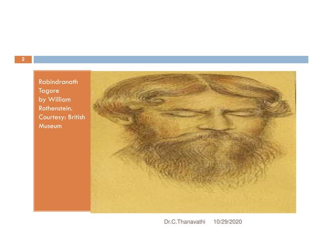 Educational Thoughts of Rabindranath Tagore Dr.C.Thanavathi | PPT