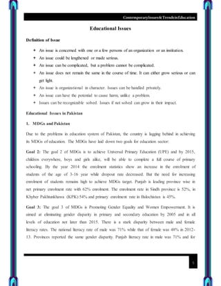Educational trends, issues & problems | DOCX
