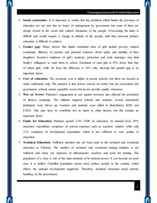 Educational trends, issues & problems | DOCX