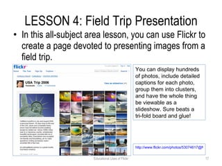 Educational Uses Of Flickr | PPT