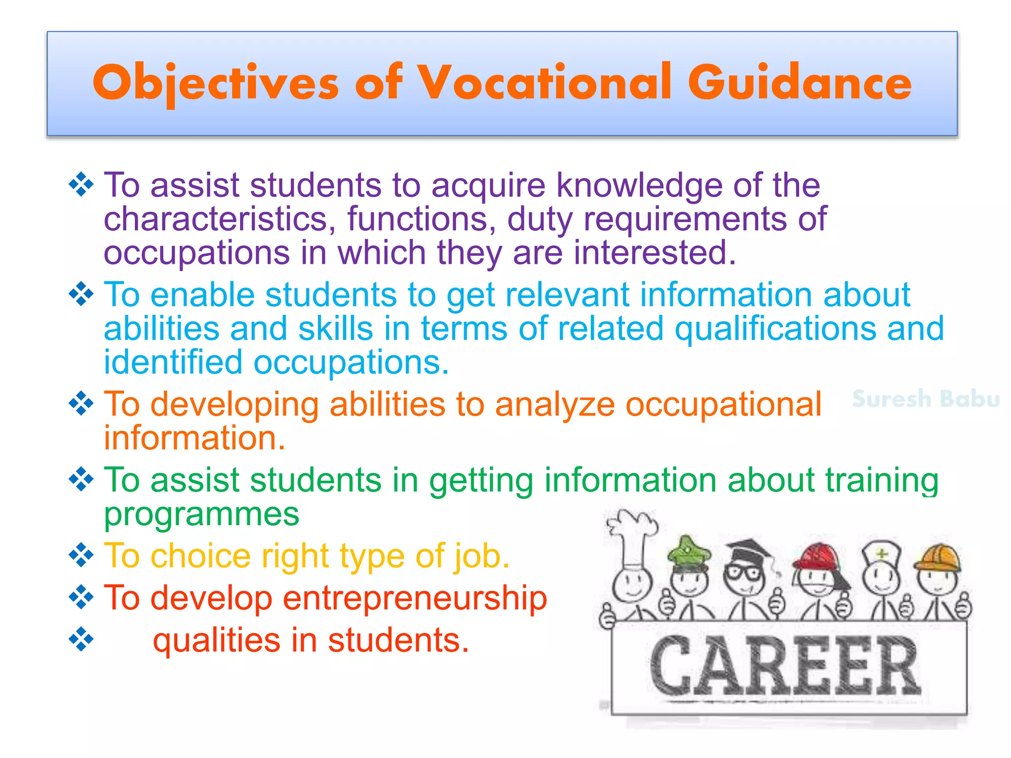 Types of Guidance - Educational, Vocational, Personal and Group ...