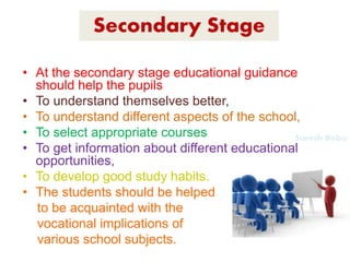 Types of Guidance - Educational, Vocational, Personal and Group ...