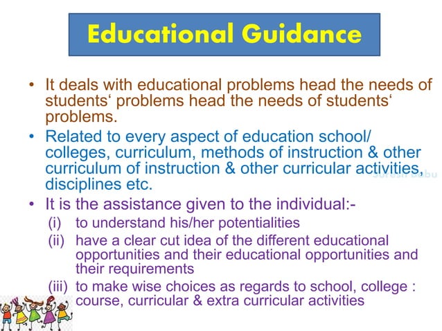 Types of Guidance - Educational, Vocational, Personal and Group ...