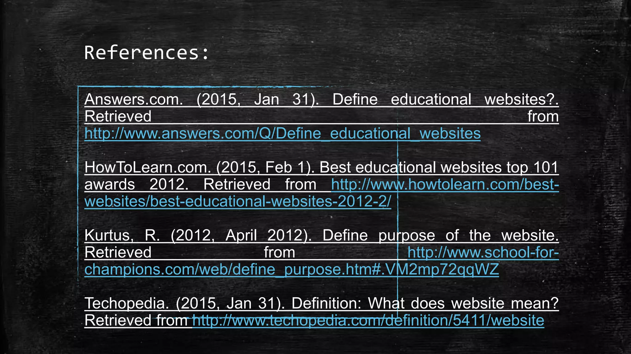 Educational websites for language learning | PPTX