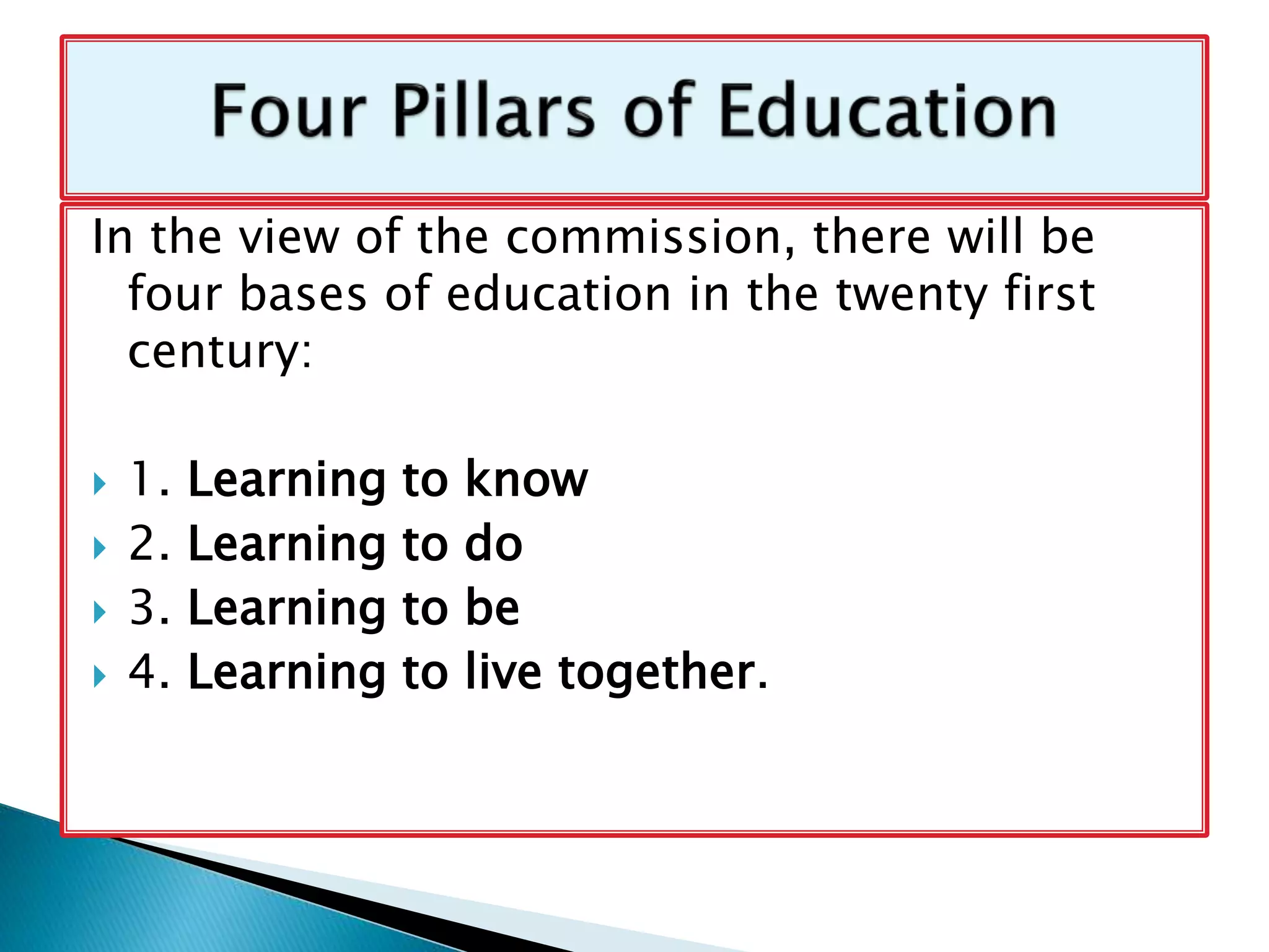 Education and delors report | PPTX
