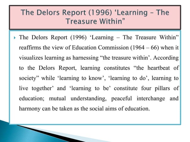 Education and delors report | PPTX