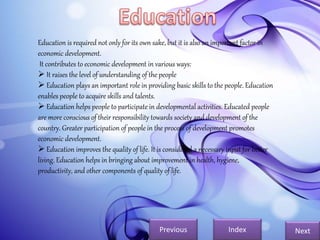 Education and economic growth | PPTX