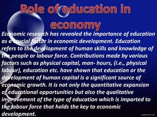 Education and economy of india | PPT