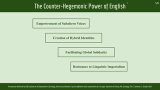 Education and Gramsci's Hegemony | PPT