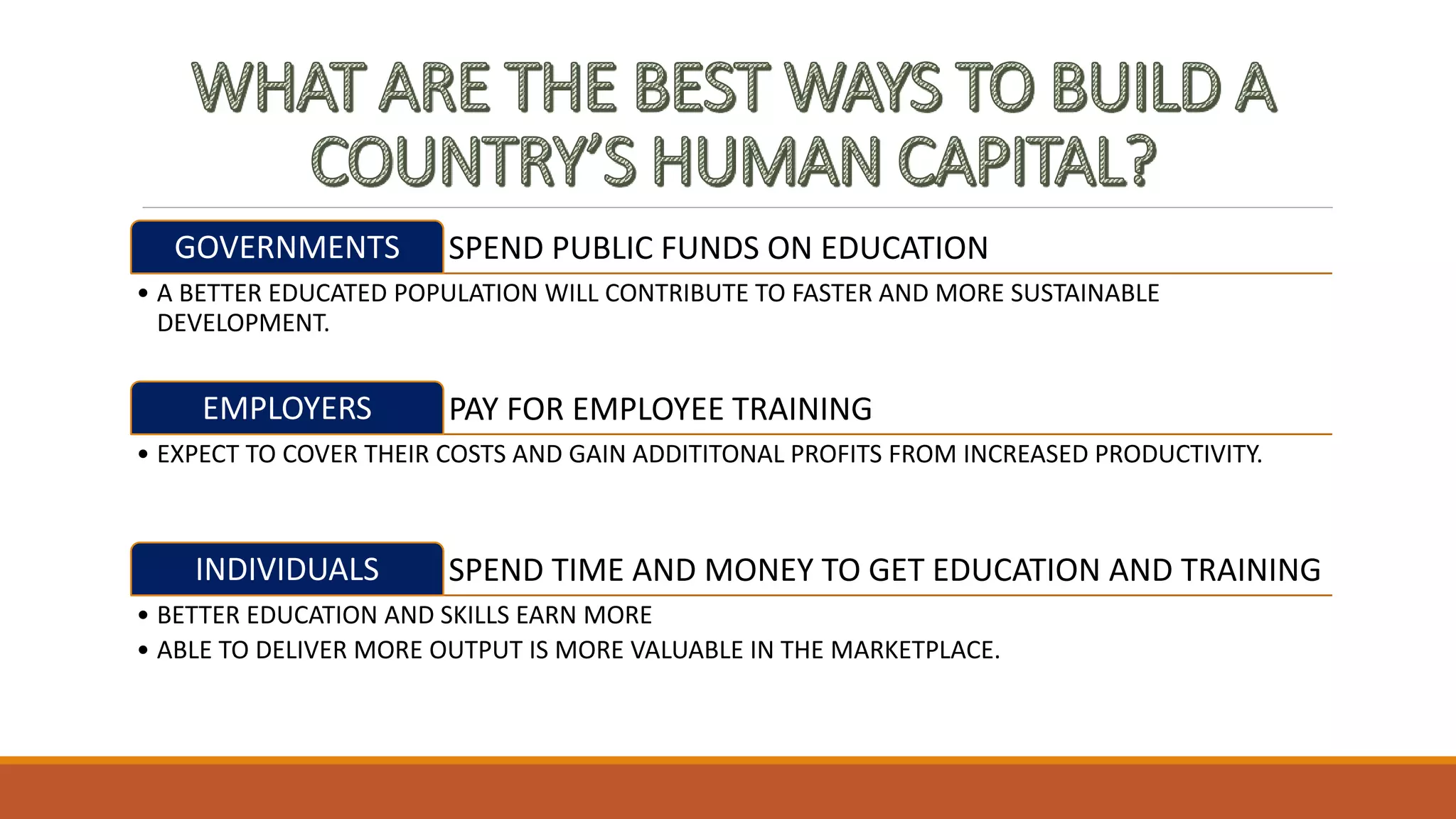 Education and human capital | PPTX