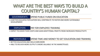 Education and human capital | PPTX
