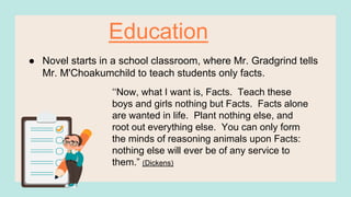 Education and Industrialism in ‘Hard Times’ | PPTX | Fiction | Books ...