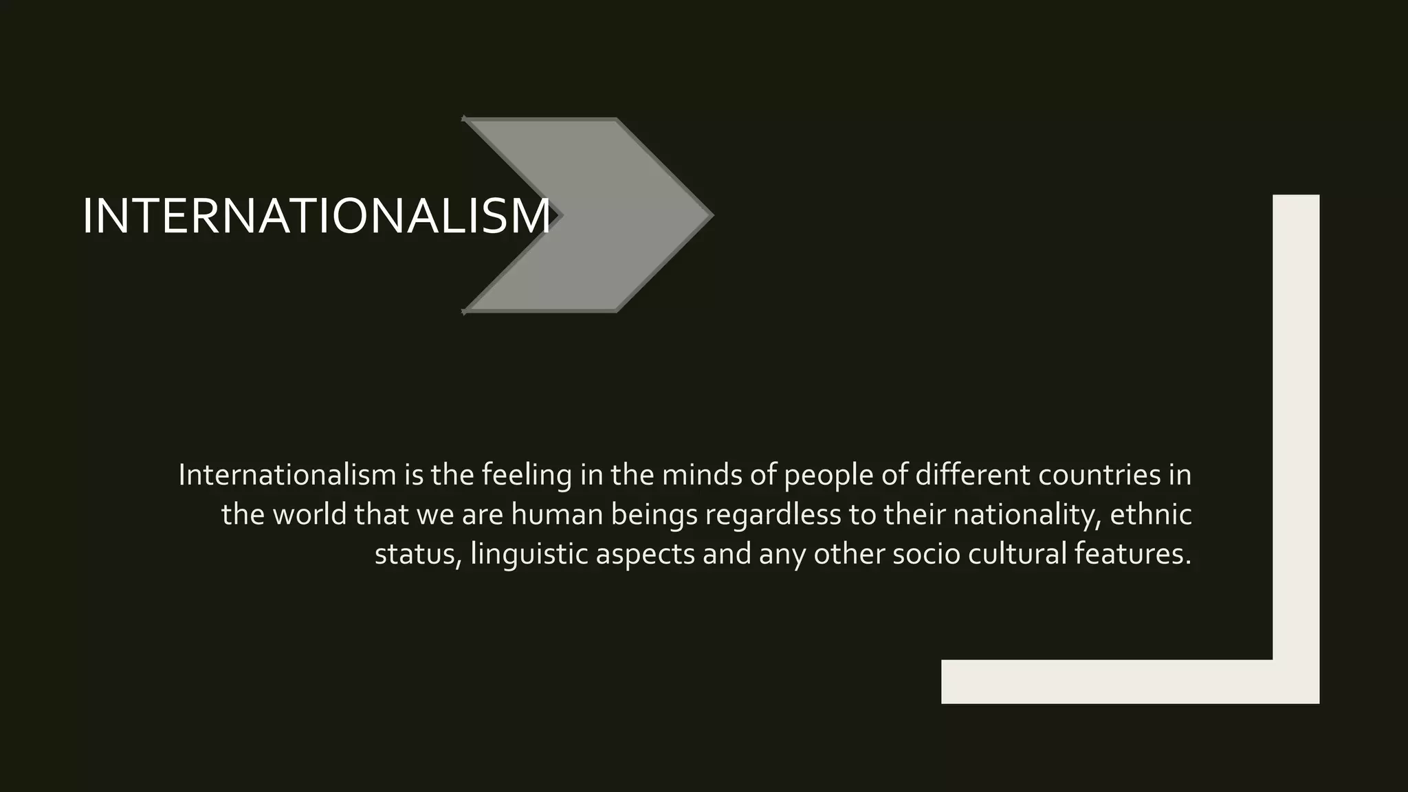 Education and internationalism | PPTX