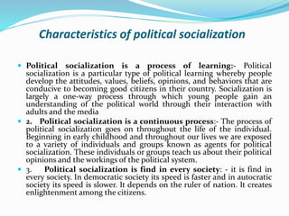 Education and political socialization for a democratic society | PPTX