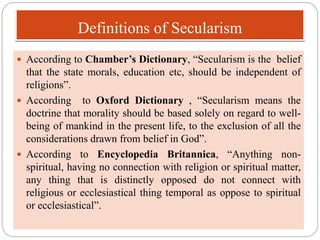 Education and secularism | PPTX