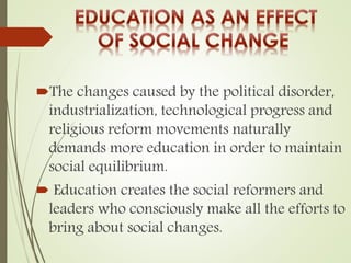 Education and social change | PPTX