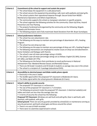 Education and training center school ii | PDF