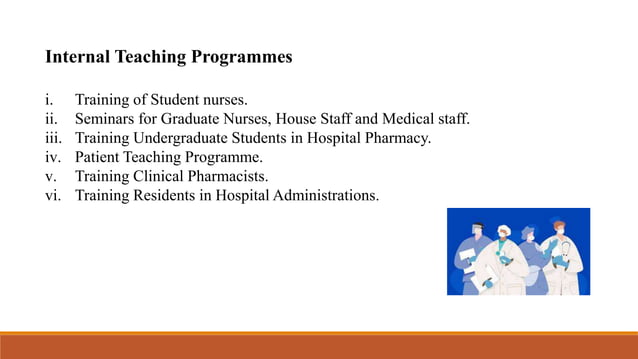 Education and training program in the hospital. | PPTX | Pharmaceutical ...
