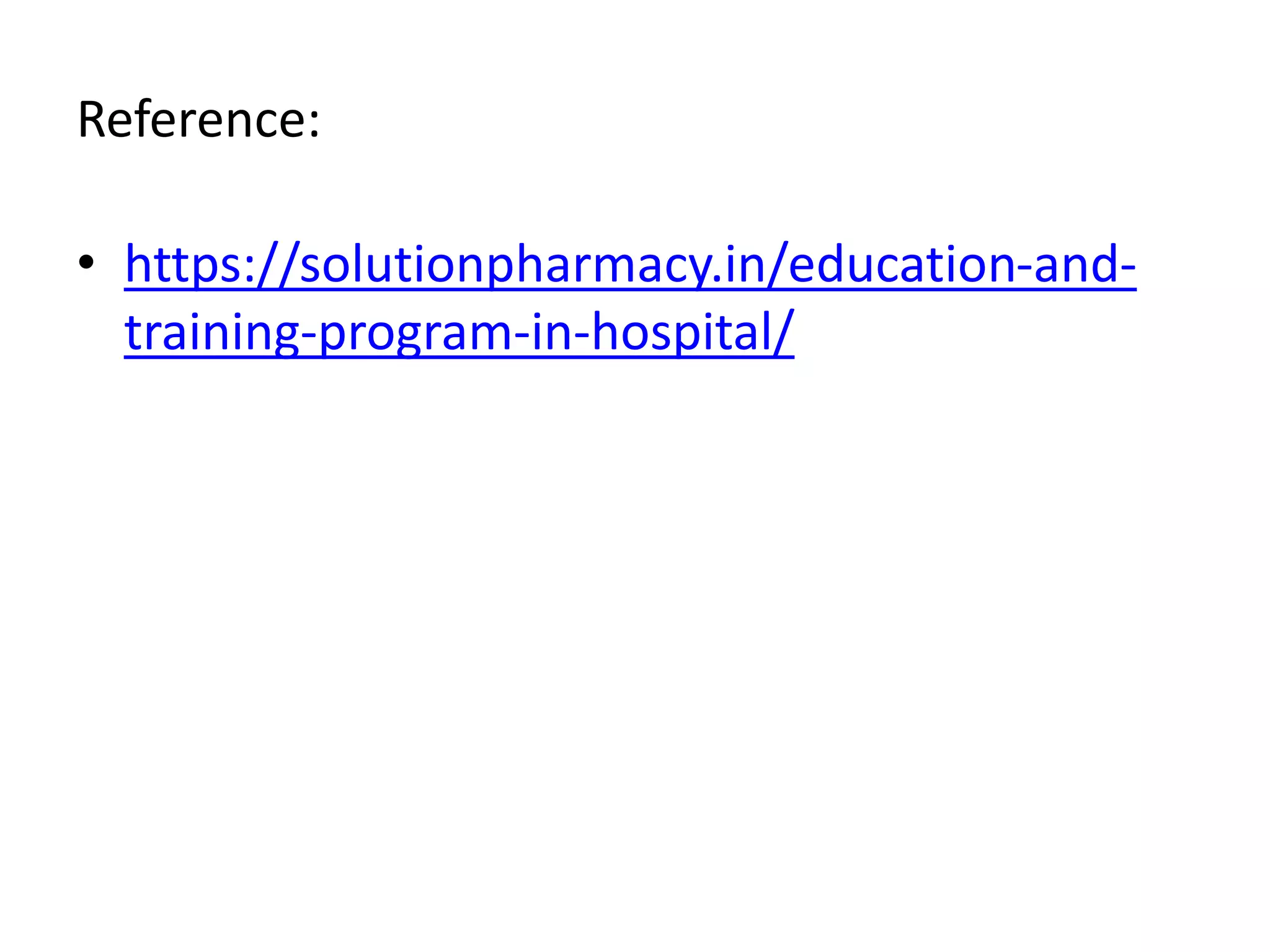 Education and training program in the hospital.pptx