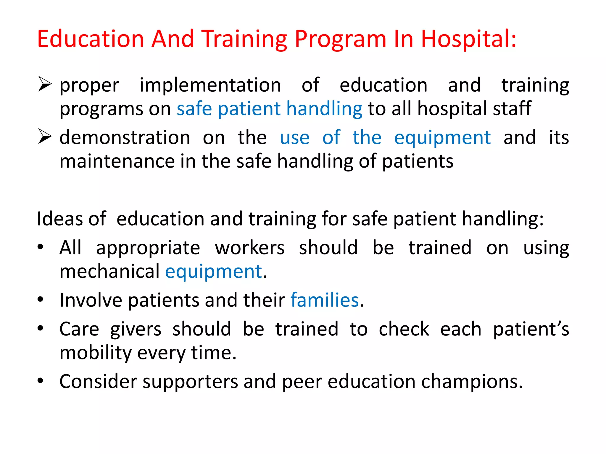 Education and training program in the hospital.pptx